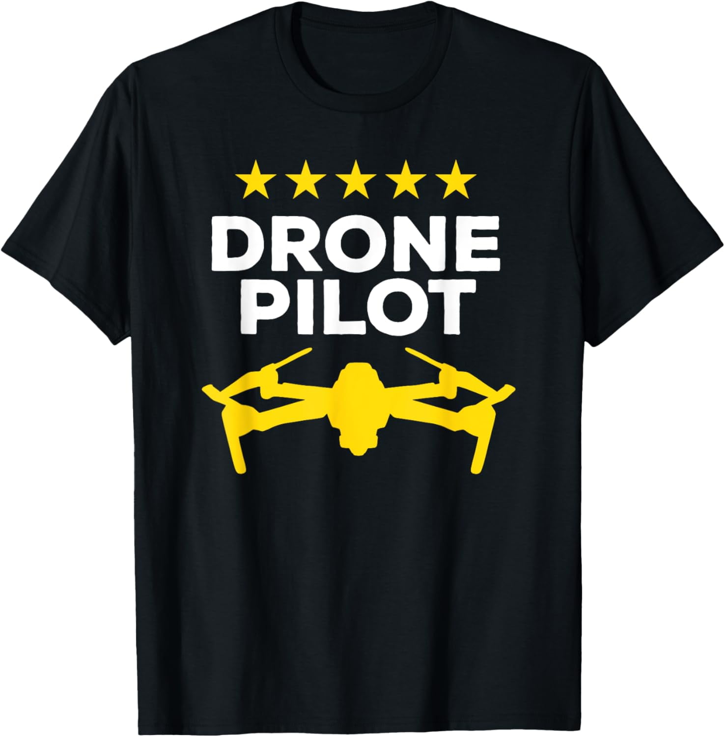 Drone Pilot Quadcopter Drone Pilot T-ShirtMen's and women's gift, black ...