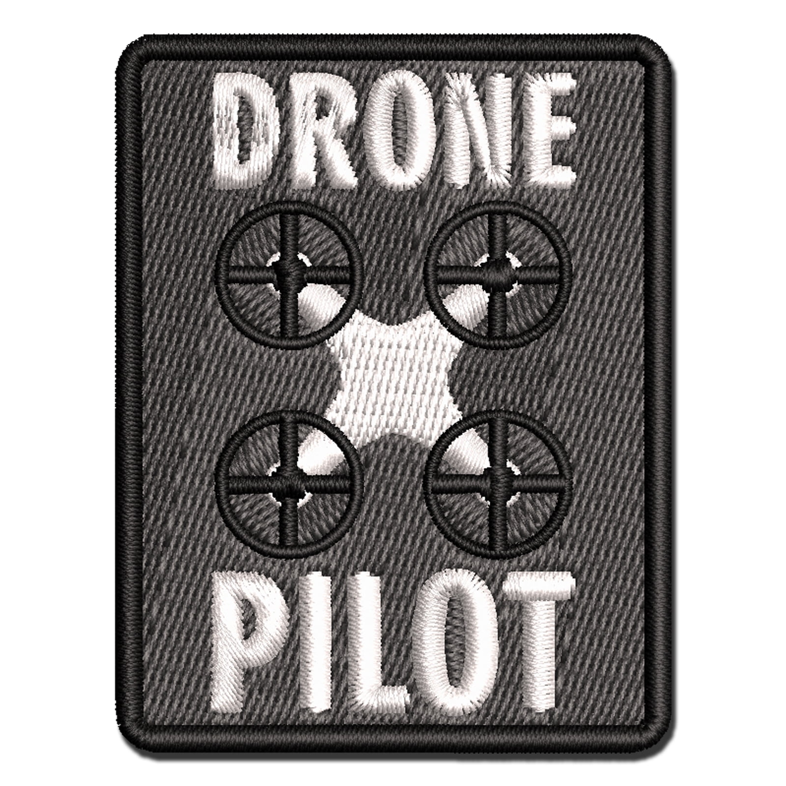 Drone Pilot Remote Controlled Hobby Applique Multi-Color Embroidered ...