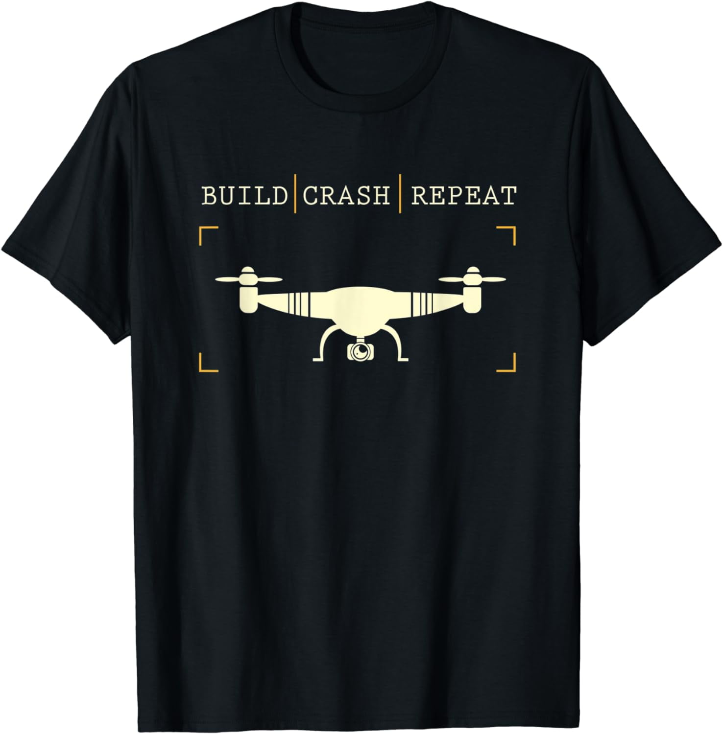 Drone Pilot T-Shirt Build Crash Repeat | UAV Racing Gift T-Shirt ...