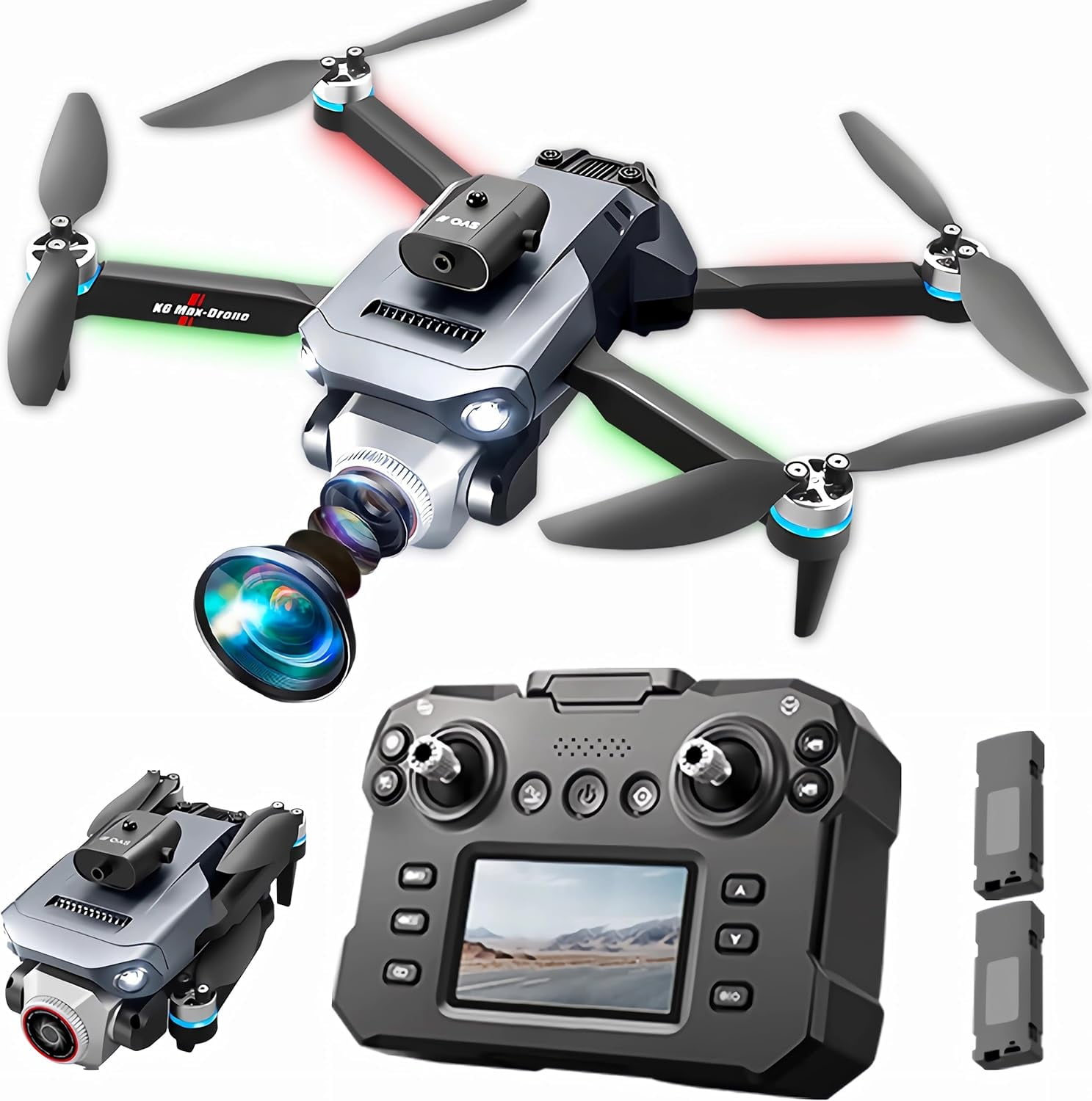 Drone With Screen On Controller With Camera 4k For Beginners And Kids,Wifi Fpv,Sd Storage ...