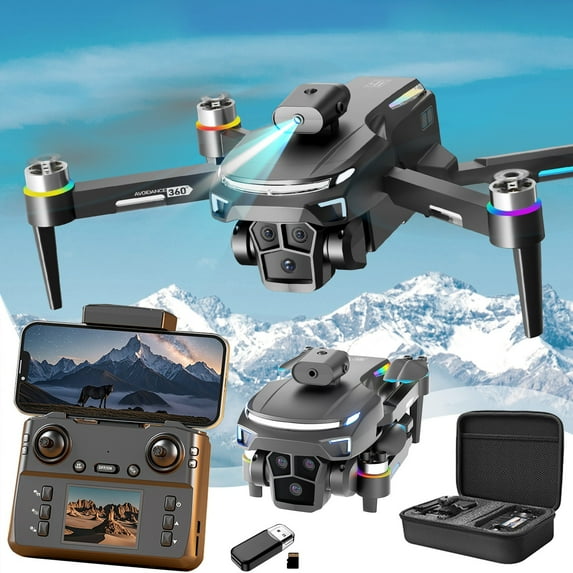 Drone with Screen Display Remote Control, Brushless Motor RC Quadcopter ...