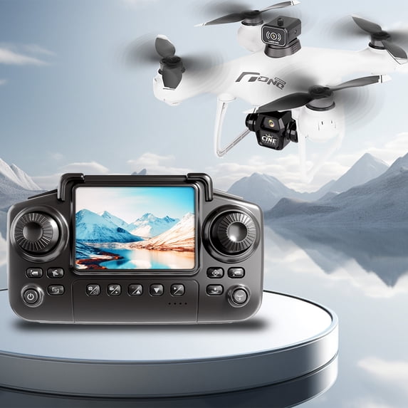 Drone with Screen Remote Control and Cool LED Lights, 1080P Camera ...