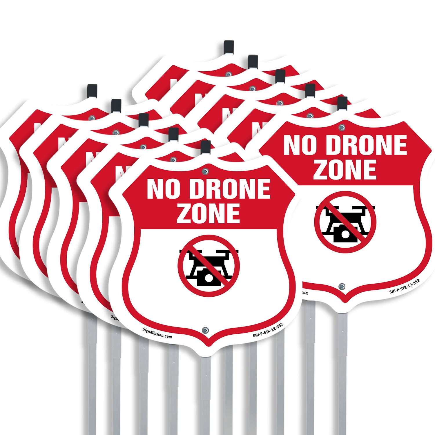 No Drone Shield Sign No Drone Zone From Federal State And Local ...