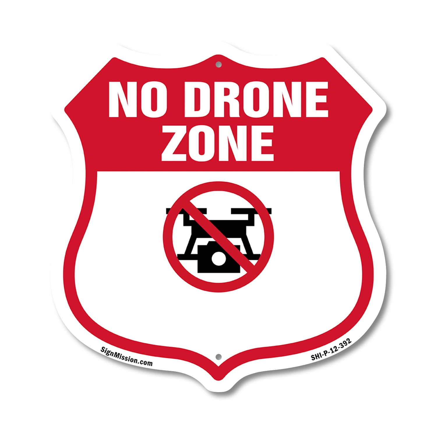 No Drone Shield Sign No Drone Zone From Federal State And Local ...