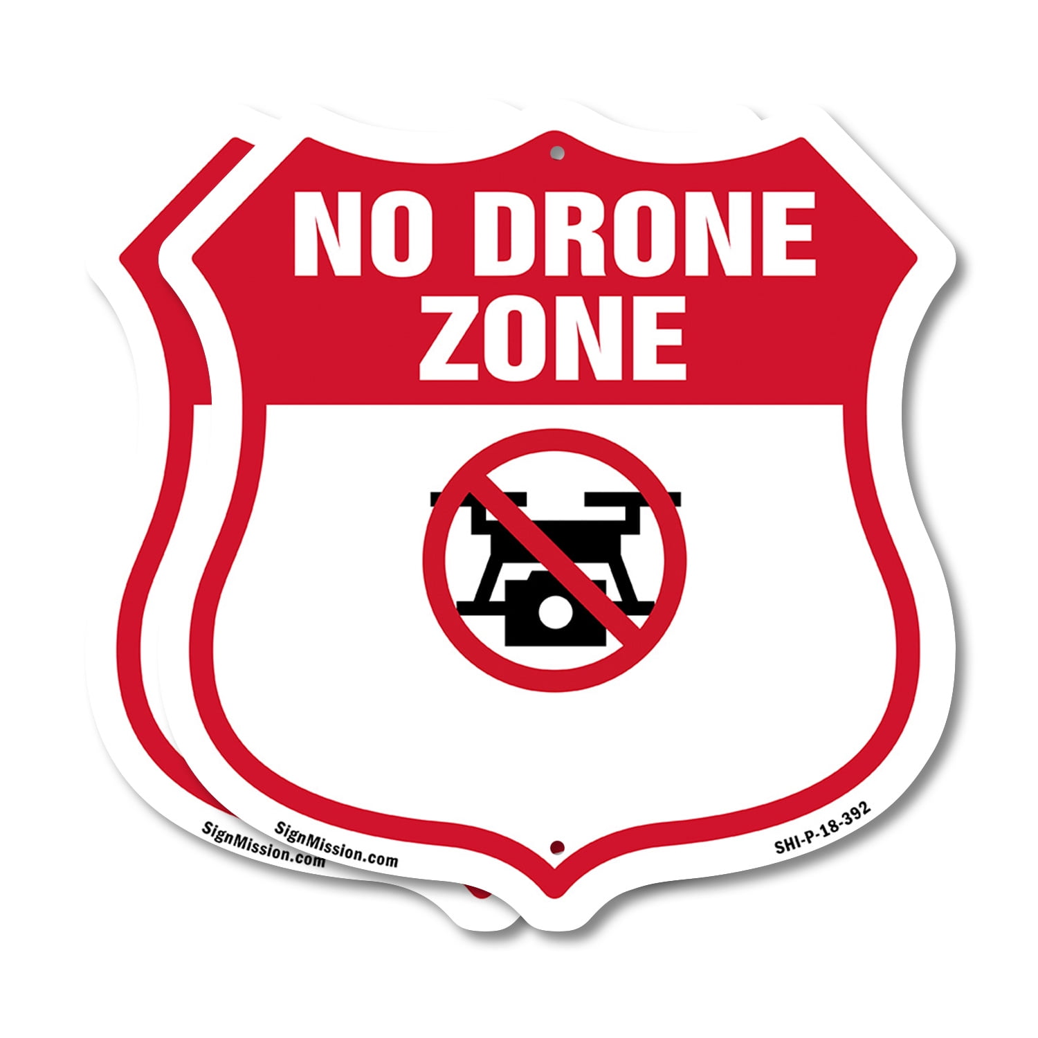 No Drone Shield Sign No Drone Zone From Federal State And Local ...