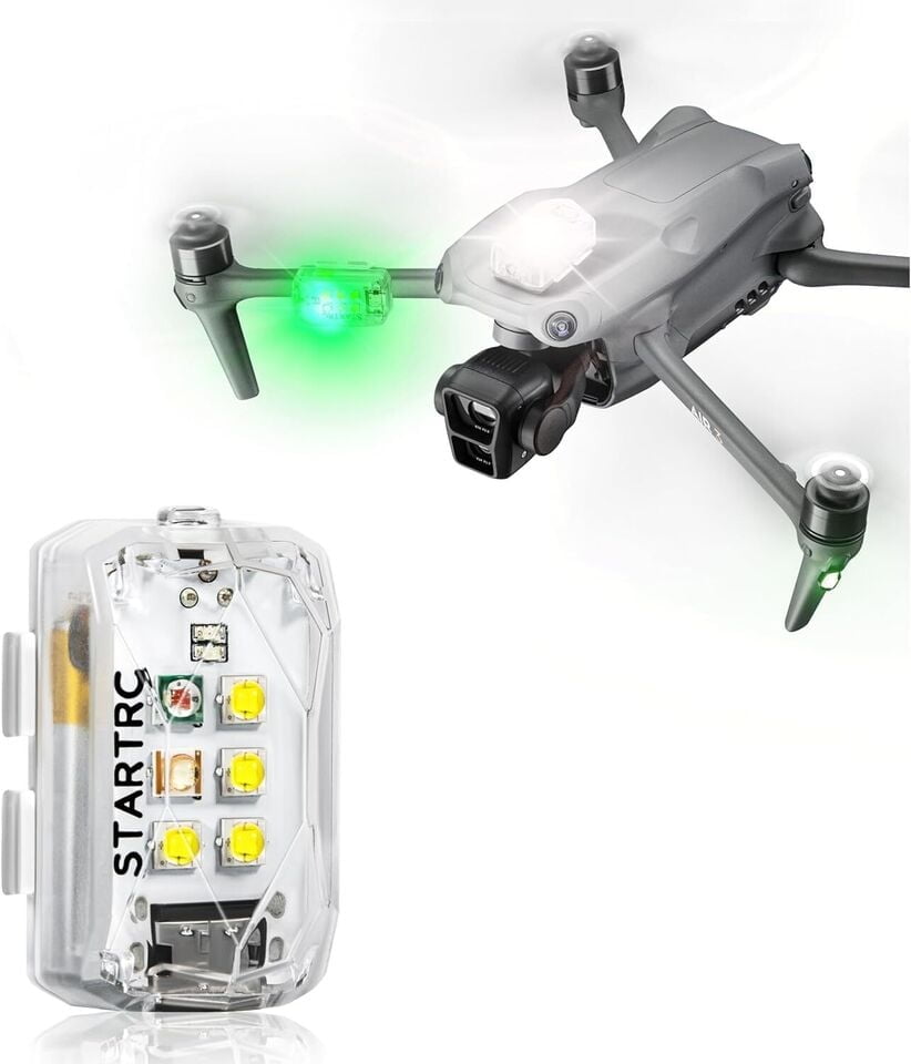 Drone Strobe Light, Anti Collision Light, Rechargable Flash Led Lamp Light for FAA Drone Night ...