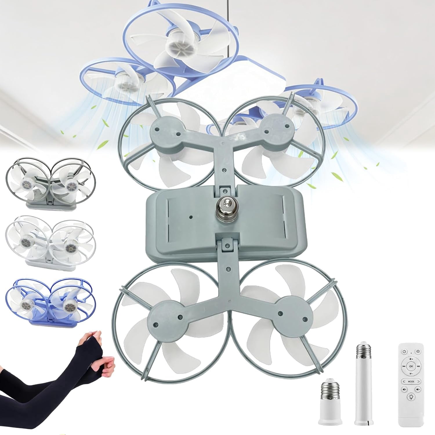 Drone-Style LED Ceiling Fan Light – Modern Lighting & Airflow in One, 3 ...