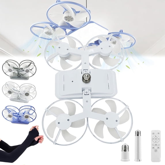Drone-Style LED Ceiling Fan Light – Modern Lighting & Airflow in One, 3 ...