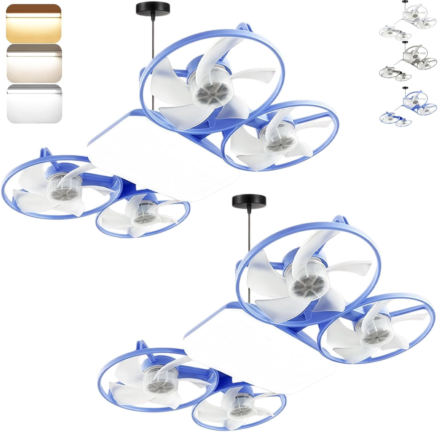 Drone-Style LED Ceiling Fan Light – Modern Lighting & Airflow in One ...