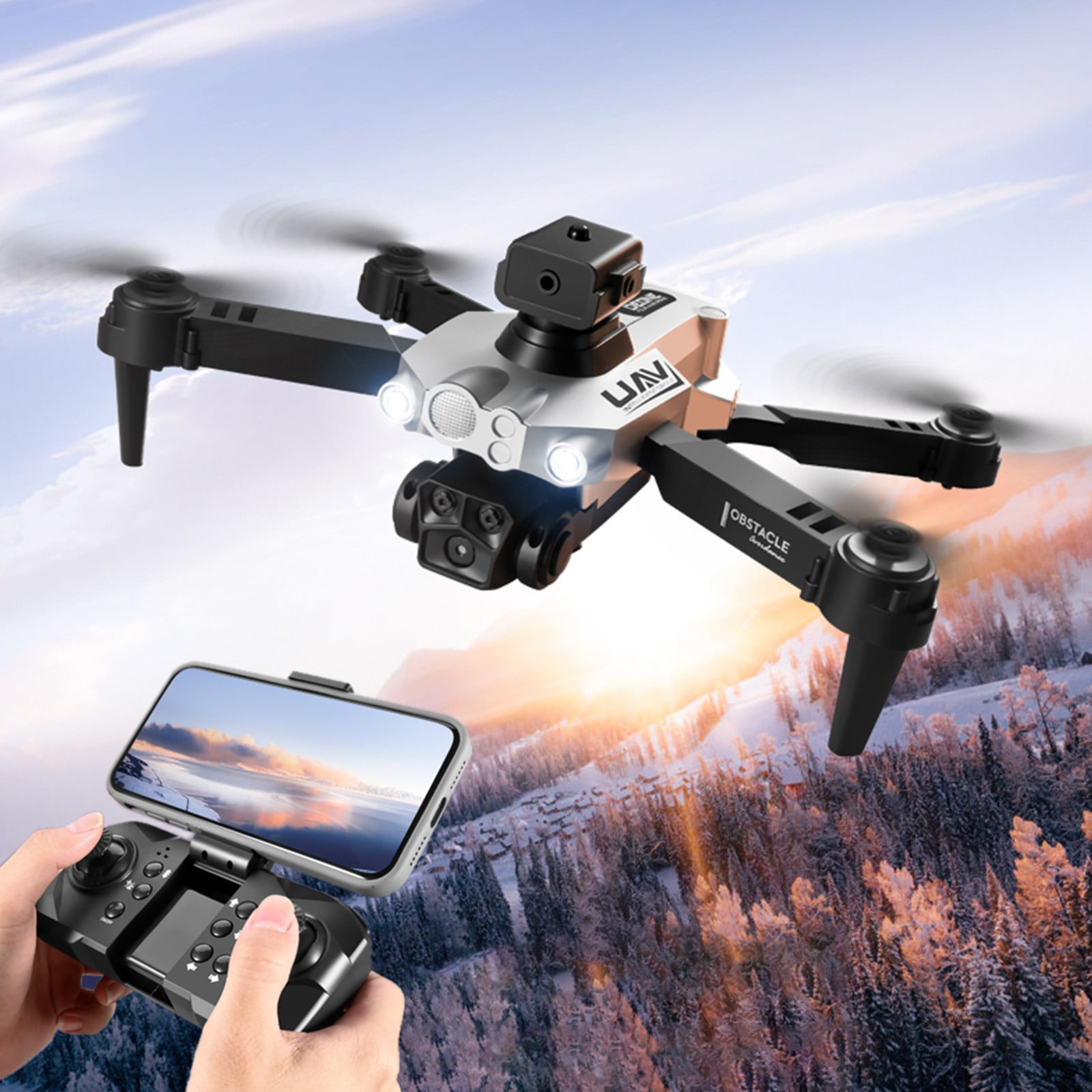 Drone, WiFi FPV Drone with 4K HD Camera Altitude Hold Mode Foldable RC ...