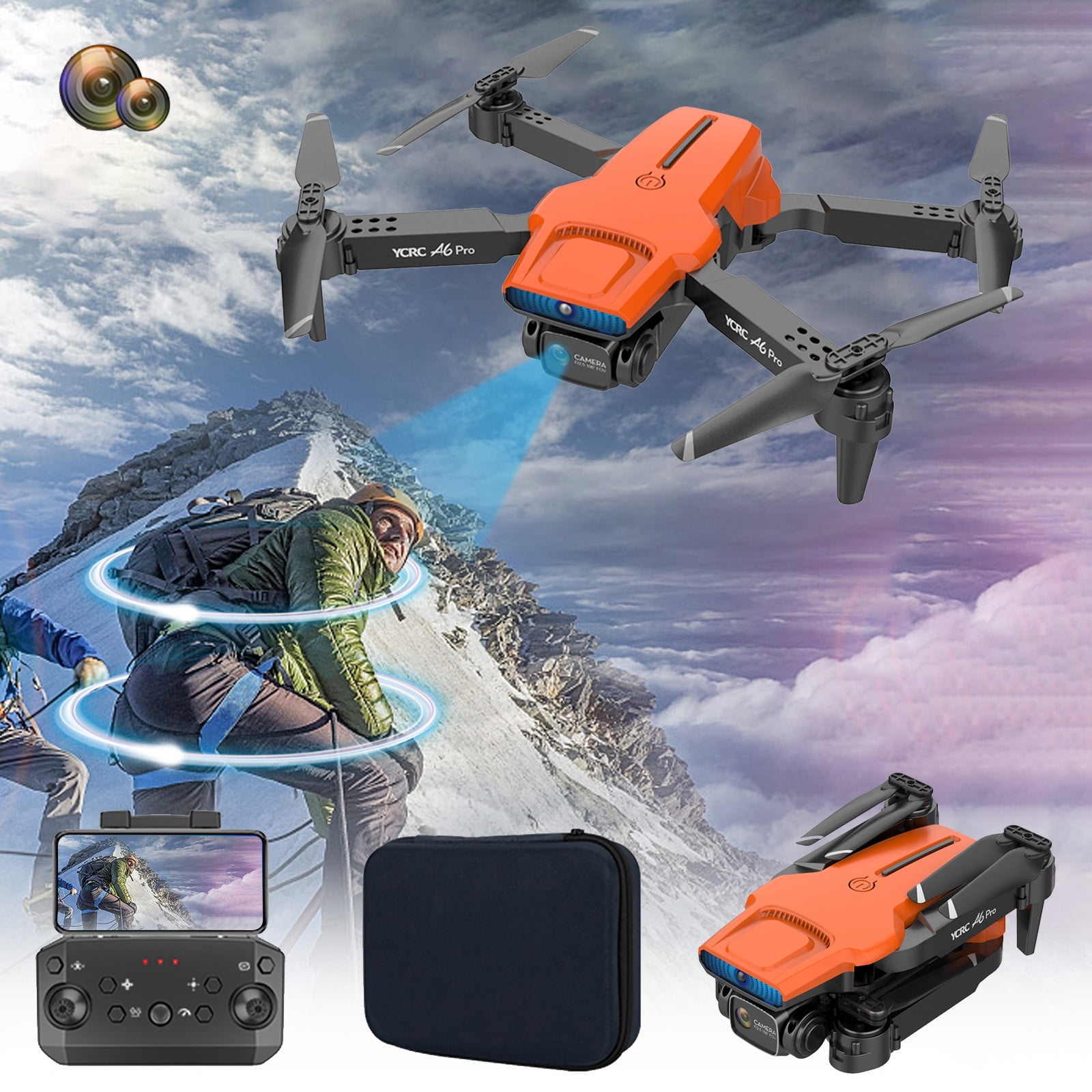 Drone With Camera 1080P for Kids And Adults, RC Quadcopter Drone with ...