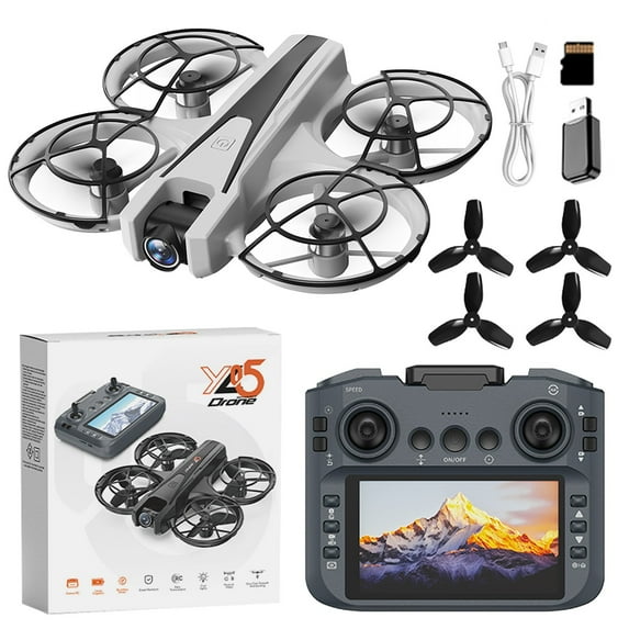Drone with 4.9in Screen Remote Control Brushless Motor 2.4G RC ...