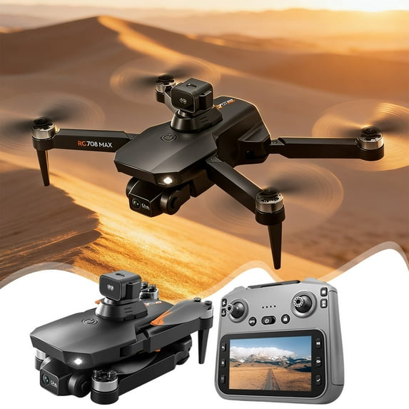 Drone with Camera, 4.5-inch Screen Remote Control with GPS, Obstacle ...