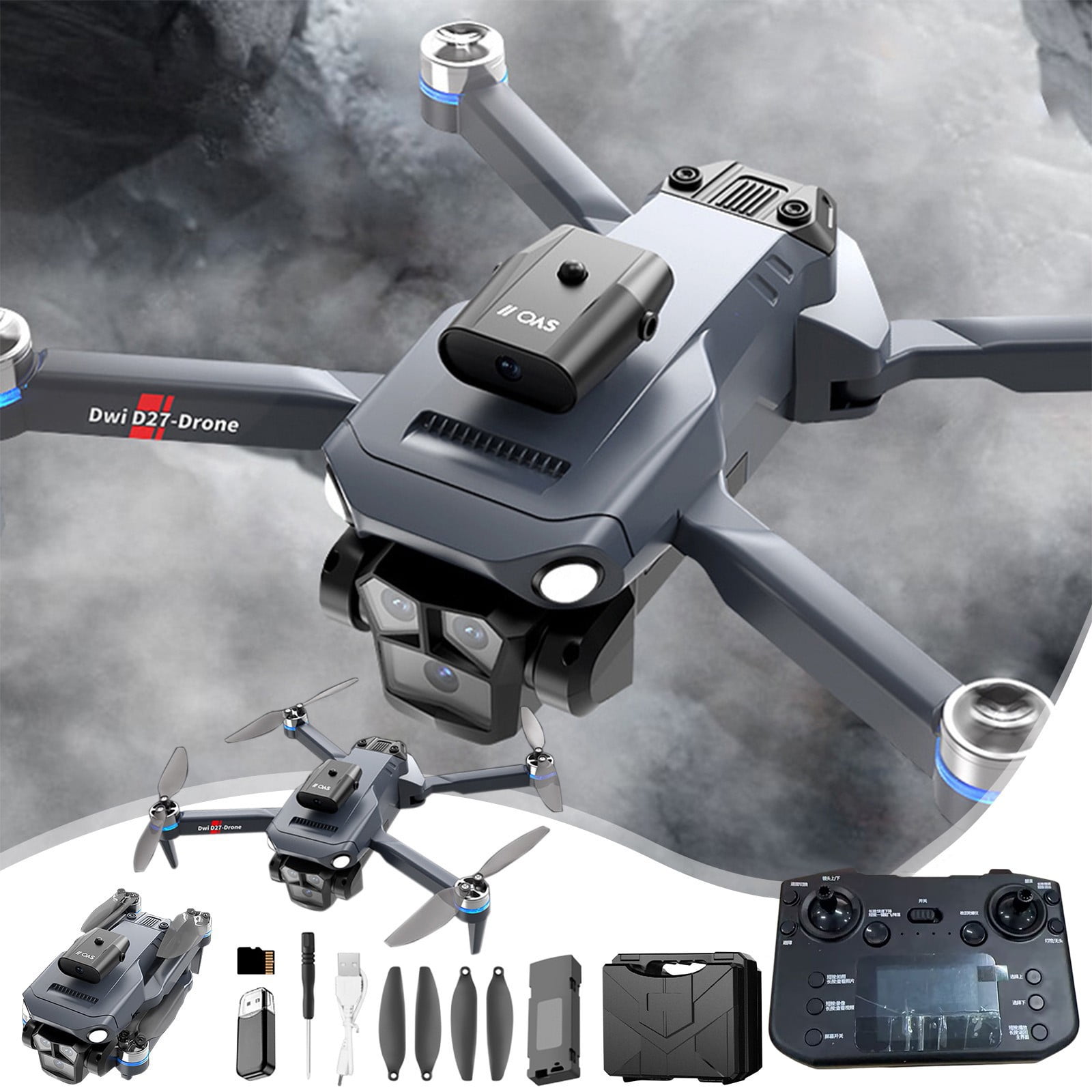 Drone with Camera, Screen Remote Control with Live View, Dual Cameras ...