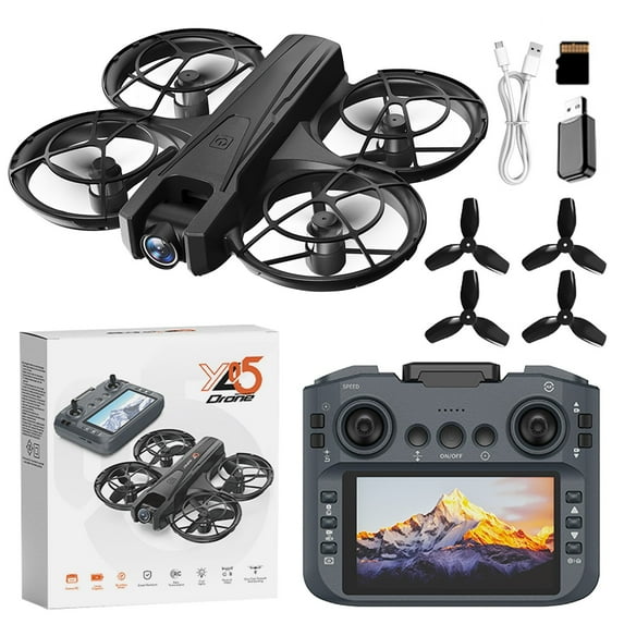 Drone with Camera for Beginners, 4.9-Inch Screen Remote, 1080P HD ...