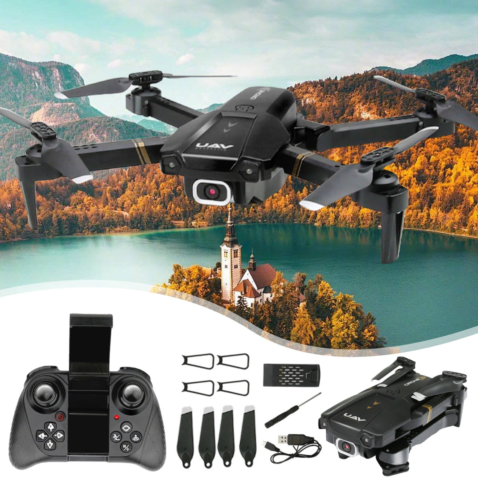 Drone with Camera for Kids and Beginners, 4K Folding RC Quadcopter with ...