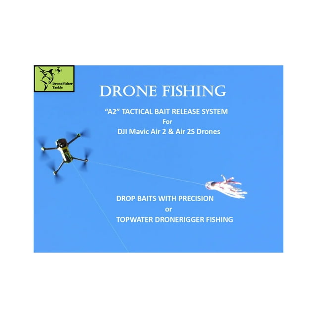 DroneFisher Tackle "A2" Drone Fishing Tactical Bait Release System for ...