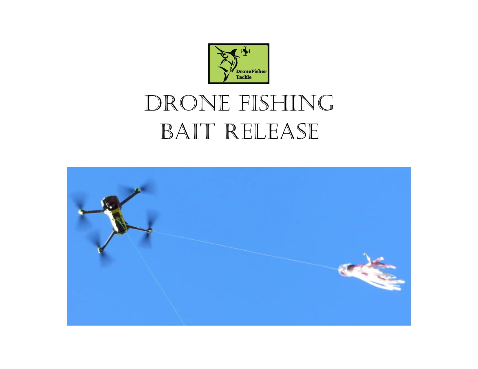 DroneFisher Tackle Bait Dropper for DJI Air2 and Air 2S drones ...