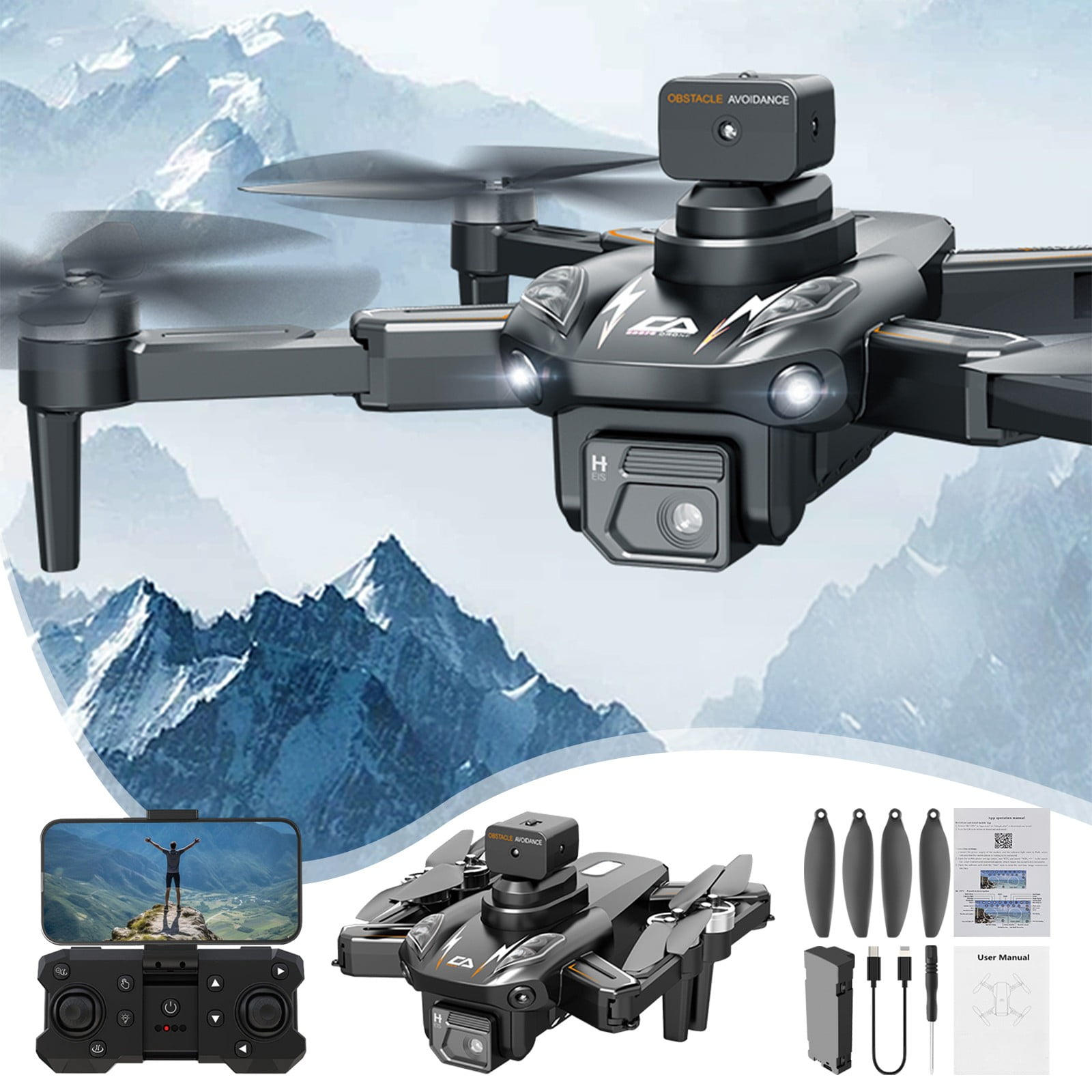 Drones for Adults on Clearance, FPV Drone with ESC Camera Brushless ...