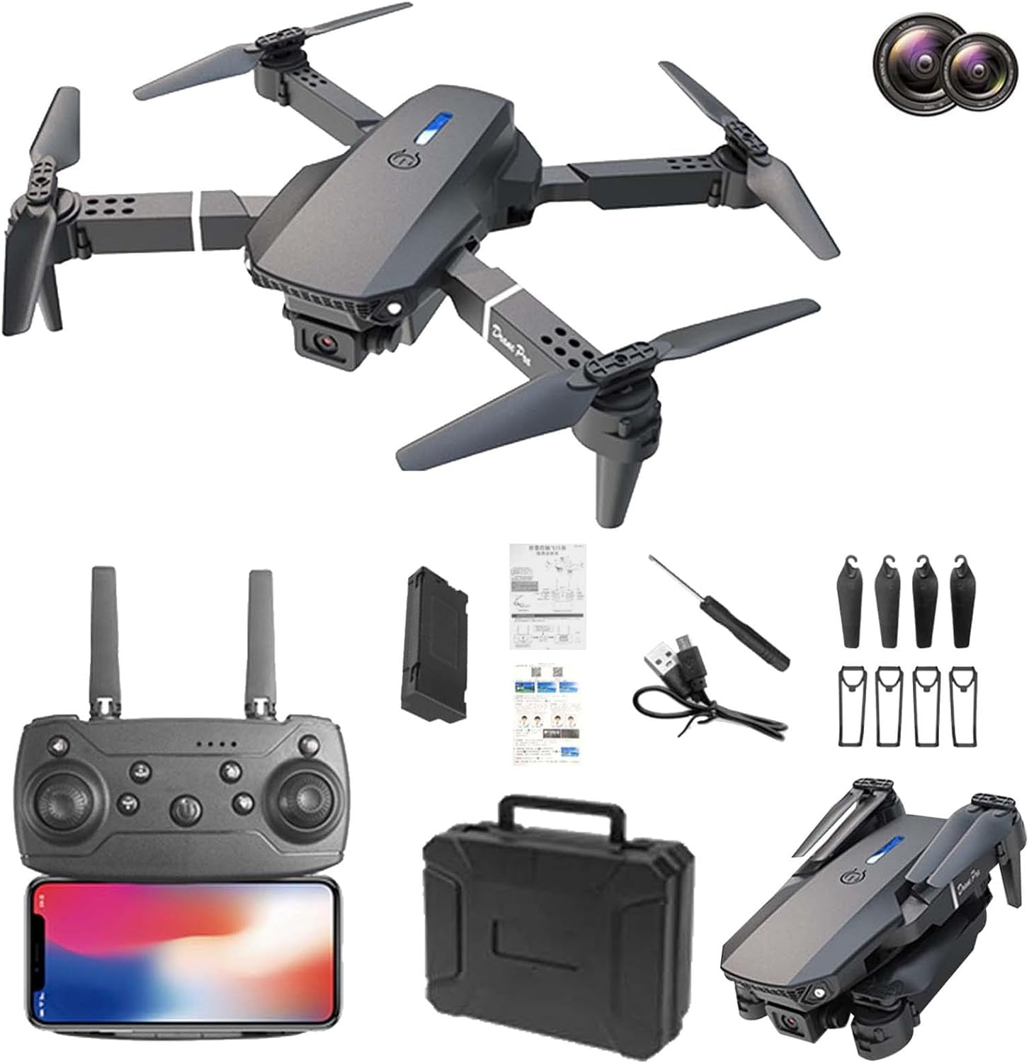 Drones with Camera 1080p HD, Fpv Camera Remote Control, Gesture Photo ...