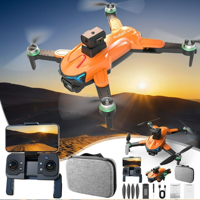 Drones with Camera 4K Brushless Motor Drones With 2 Cameras Wind ...