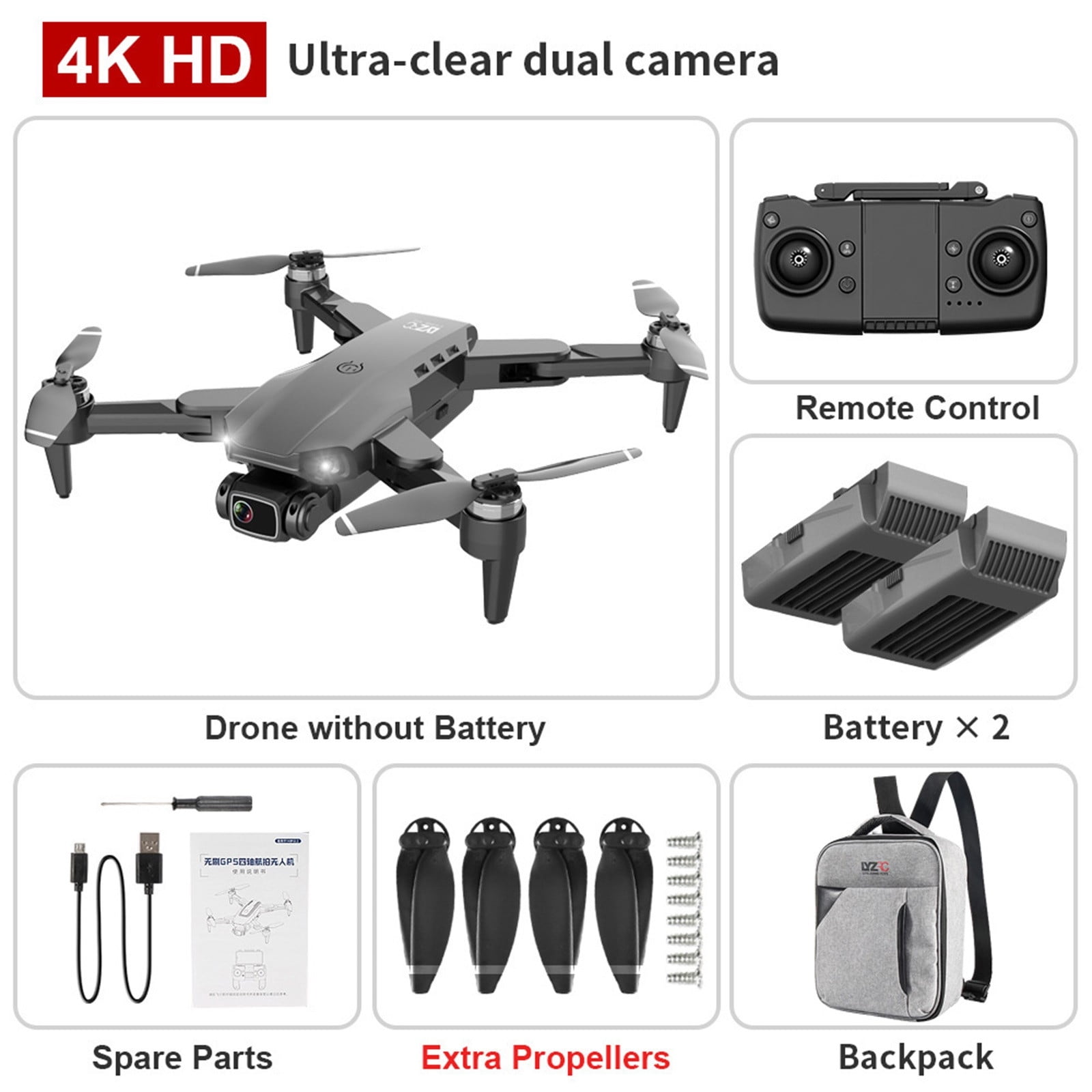Drones with Camera for Adults 4K,4K/20FPS Video,235g Lightweight,70 ...