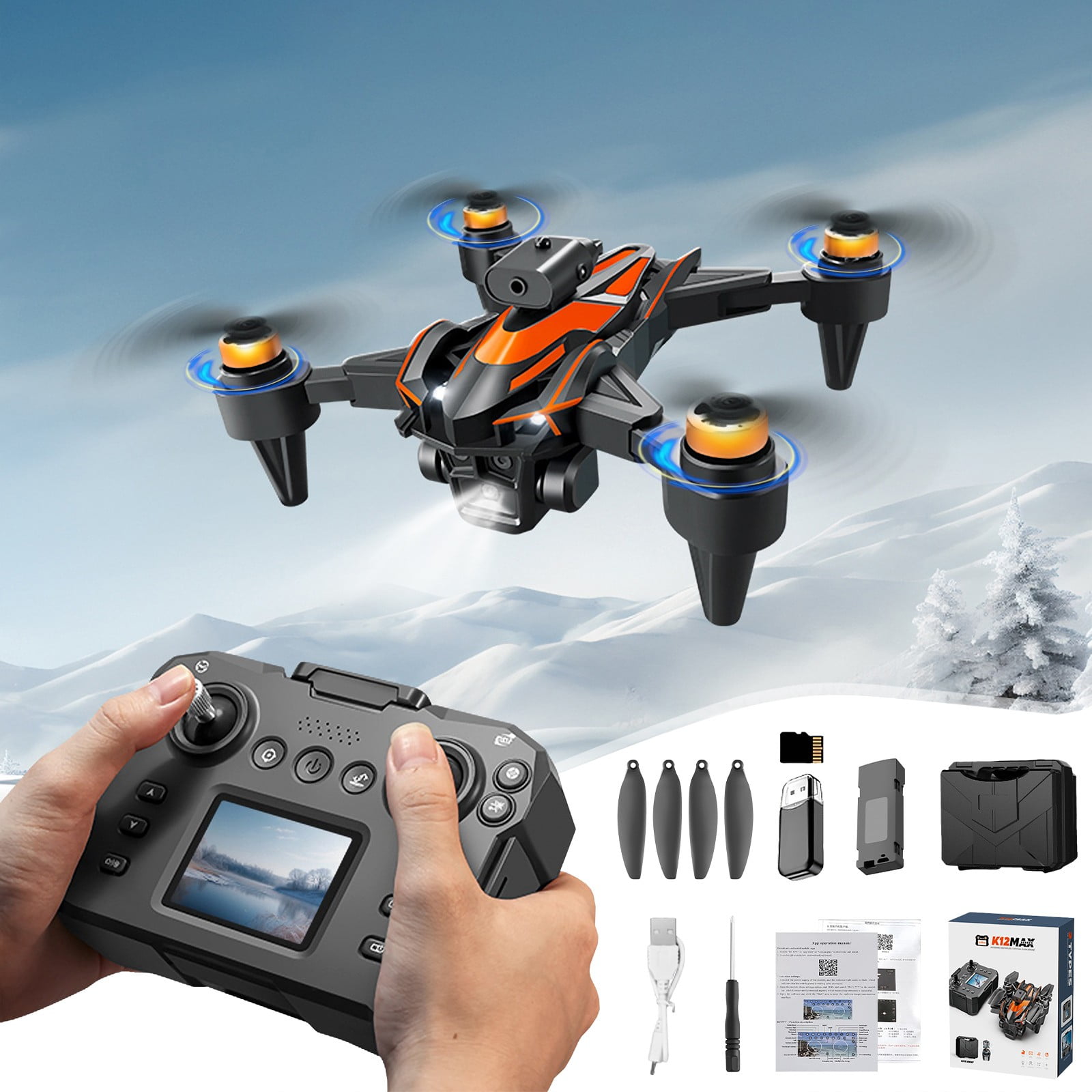 Drones with Camera for Adults 4k Brushless Motor Drones With 1080P ...