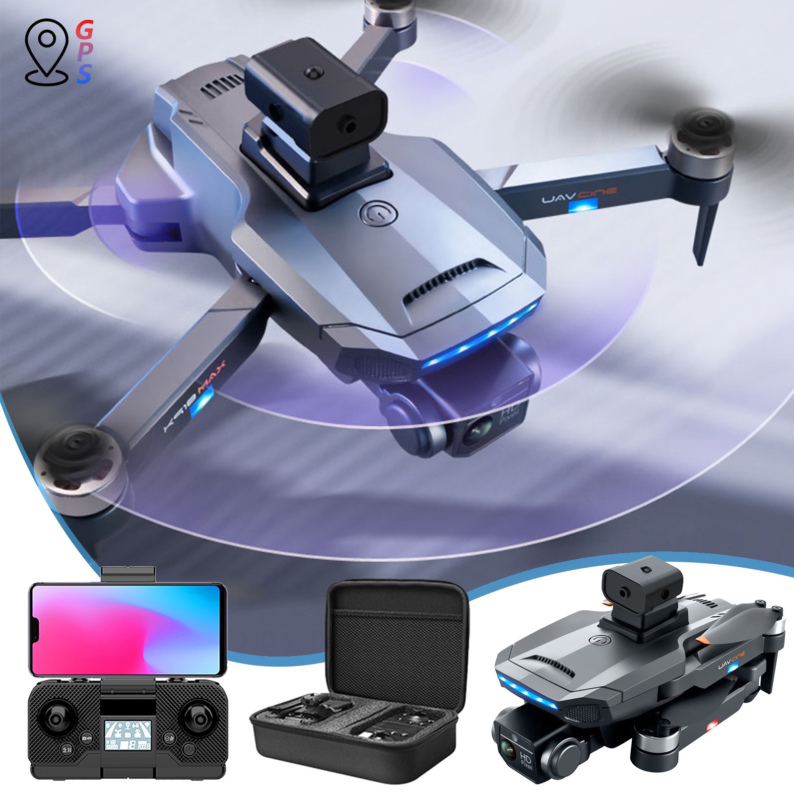 Drones with Camera, GPS Drone With 4K Camera 5G Transmission For Adults ...