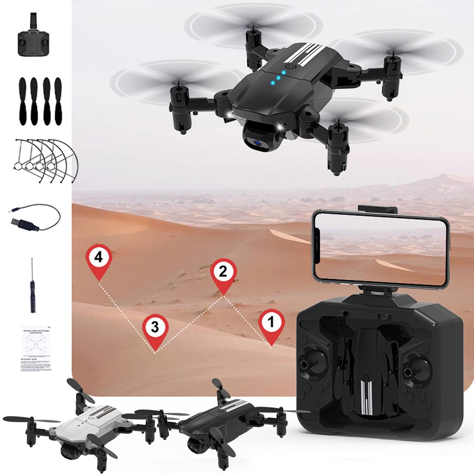 Drones For Adults Fmlxio Intelligent Mini UAV HD Aerial Photography 8K ...
