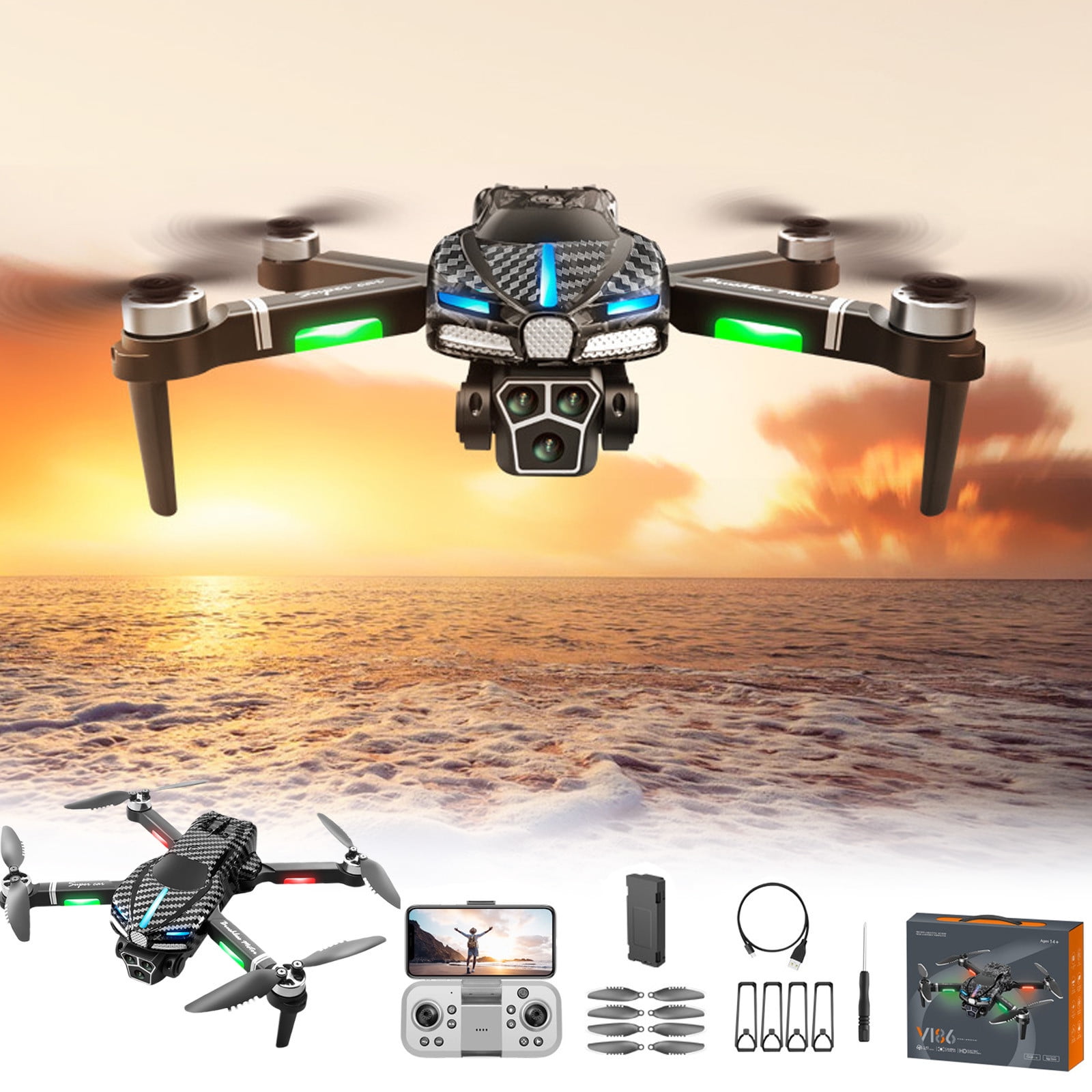 Drones for Kids 8-12, Drone with Camera 1080P for Kids Adults, FPV ...