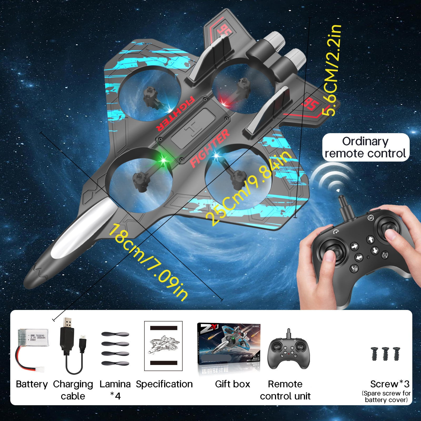 Drones for Kids 8-12 Mini Small Nano Indoor RC Quadcopter Toy for Age 10-15 12-14 Boys, 2 in 1 ...