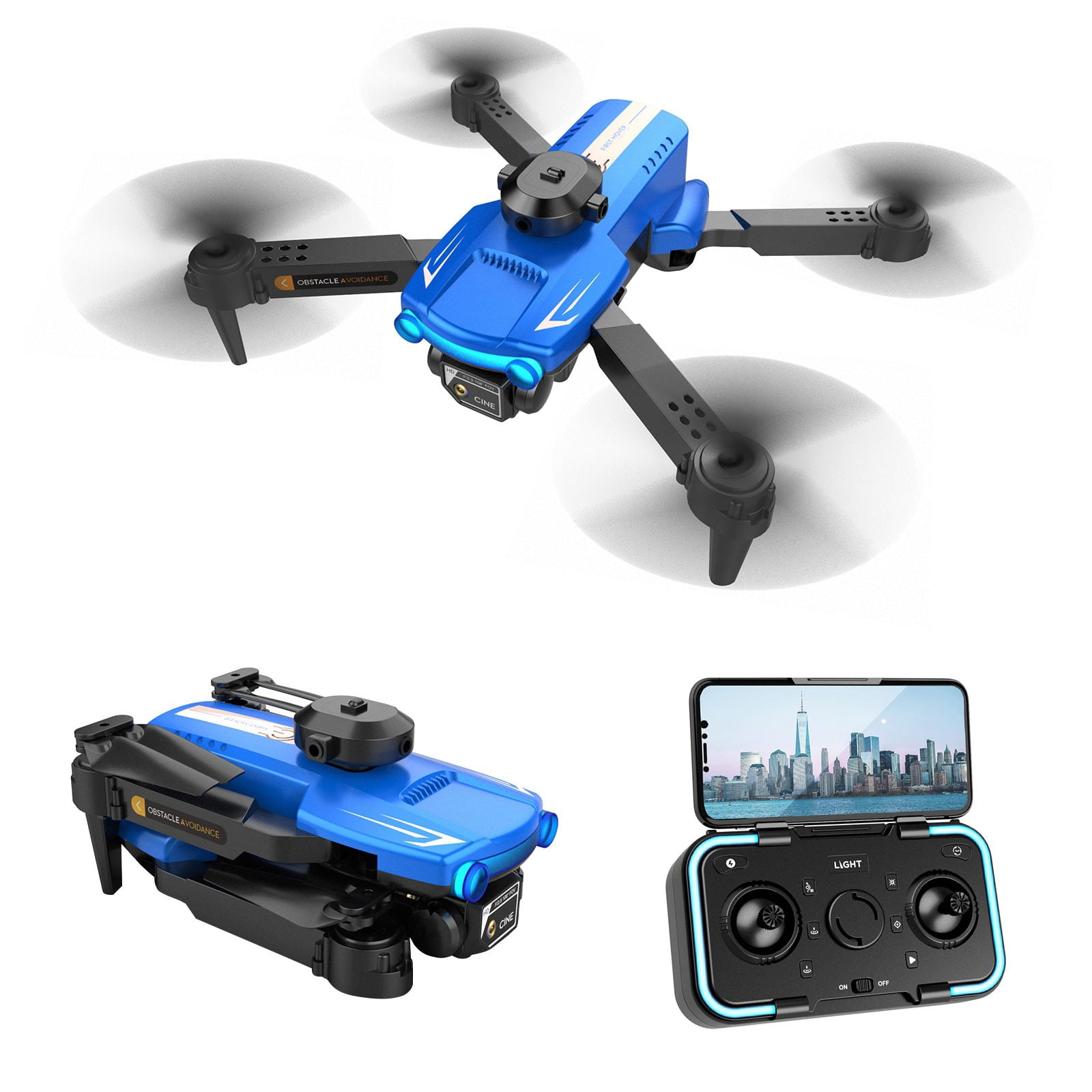 Drones with Camera, XT2 Four-sided Obstacle Avoidance UAV HD Aerial ...