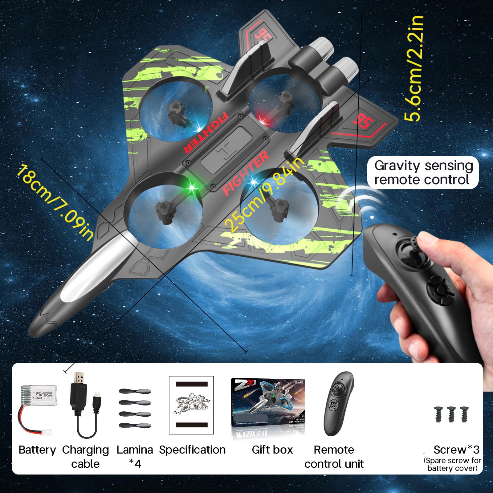 Drones with Camera for Adults 4k RC Airplane Aerobatics Fixed High Drop ...