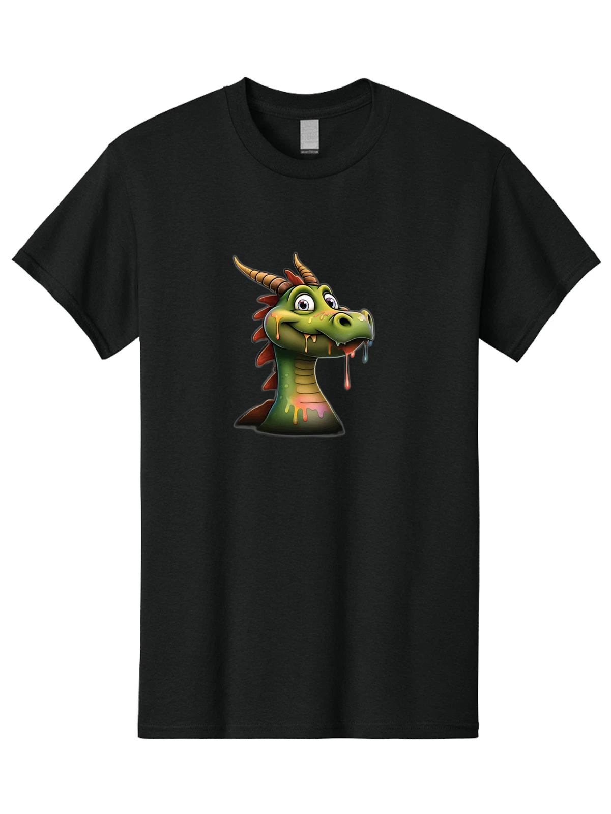 Drooling-Dragon Mens Graphic Tee, 100% Cotton, Casual Summer Wear ...