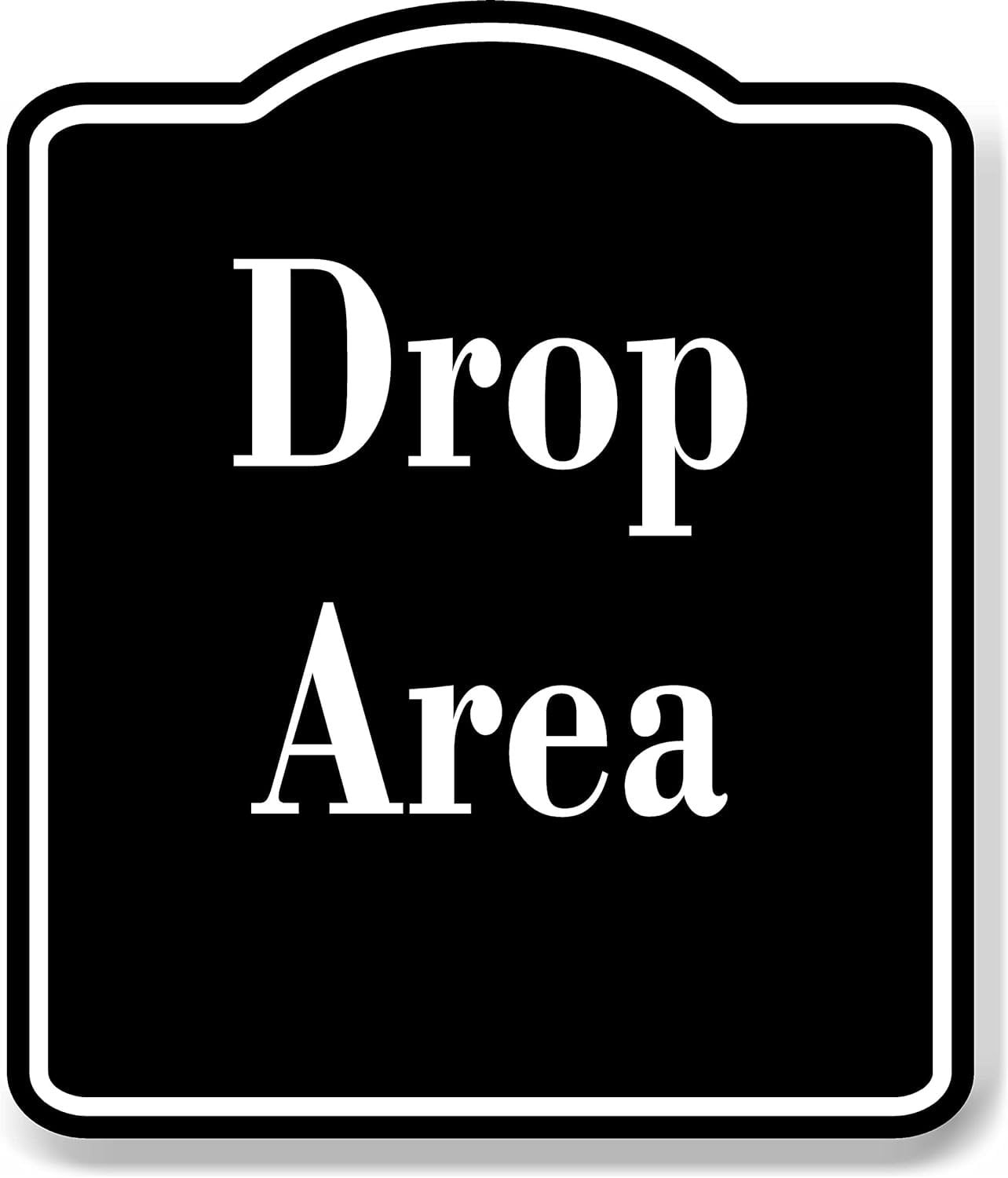 Drop Area Golf Course BLACK Aluminum Composite Sign, 8.5"x10" - Walmart ...