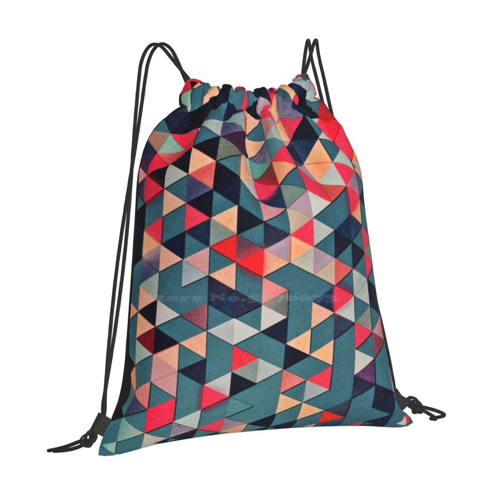 Drop Down Hot Sale Backpack Fashion Bags Drop Down Patterndesign Geometric Triangles Abstractart ...