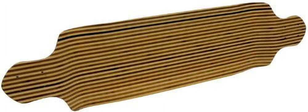 Drop Down Longboard Deck - Canadian Maple with Bamboo Inlay 9.75 x 41.5 ...