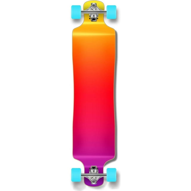 Drop Down Through Pro Complete Longboard Cruiser style ride Skateboard ...