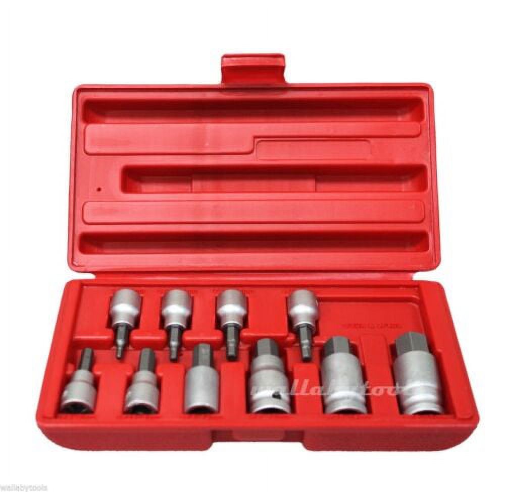 Drop Forged Allen Key Head Sae 3/8" & 1/2" Drive Hex Bit Socket Set ...