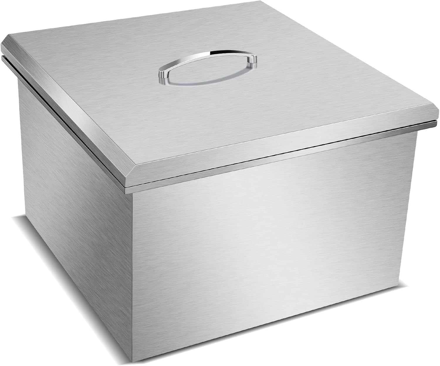 Drop In Ice Chest With Cover Stainless Steel Ice Cooler Included Drain ...