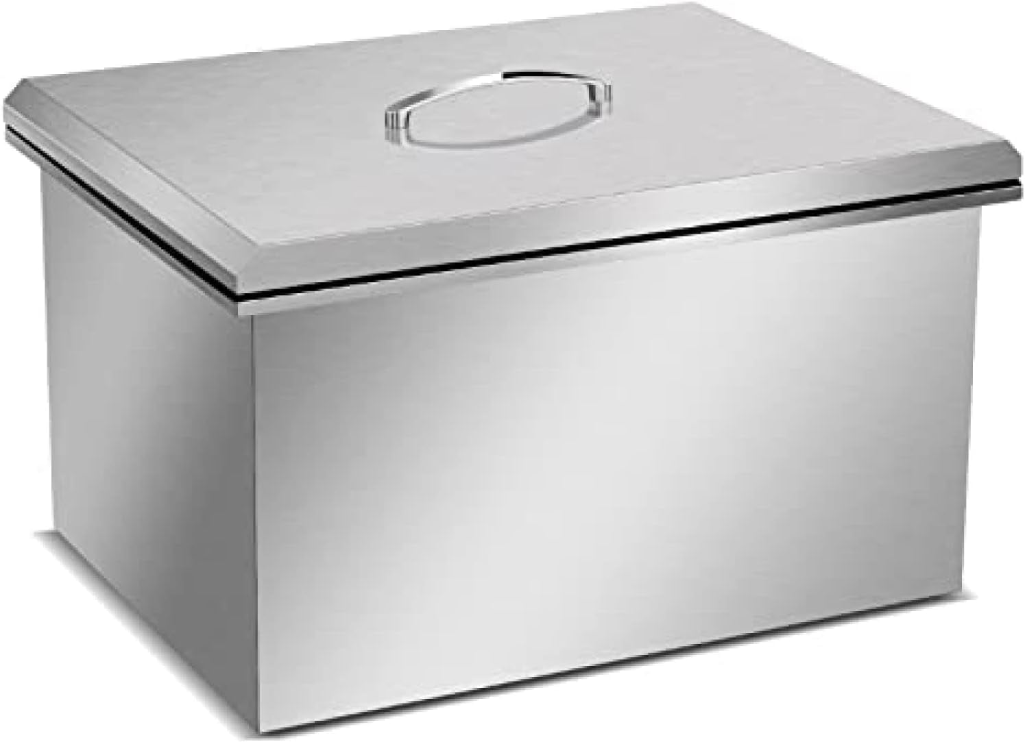 Drop In Ice Chest With Cover Stainless Steel Ice Cooler Included Drain ...