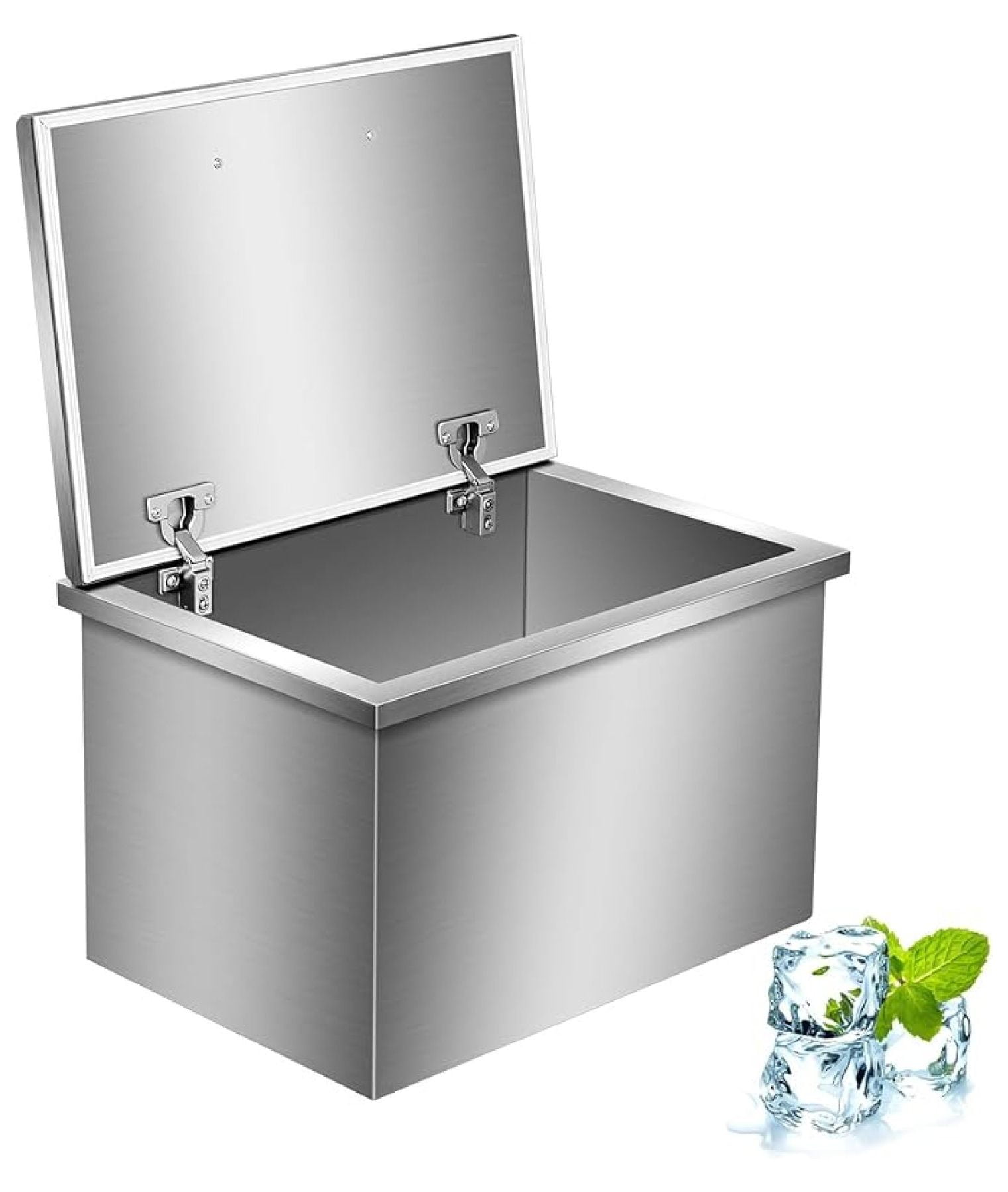 Drop in Ice Chest, Outdoor Kitchen Ice Bar, Stainless Steel Ice Cooler ...