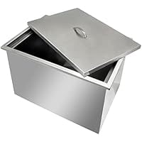 Drop in Ice Chest,Stainless Steel Ice Cooler,Commercial Ice Bin with ...