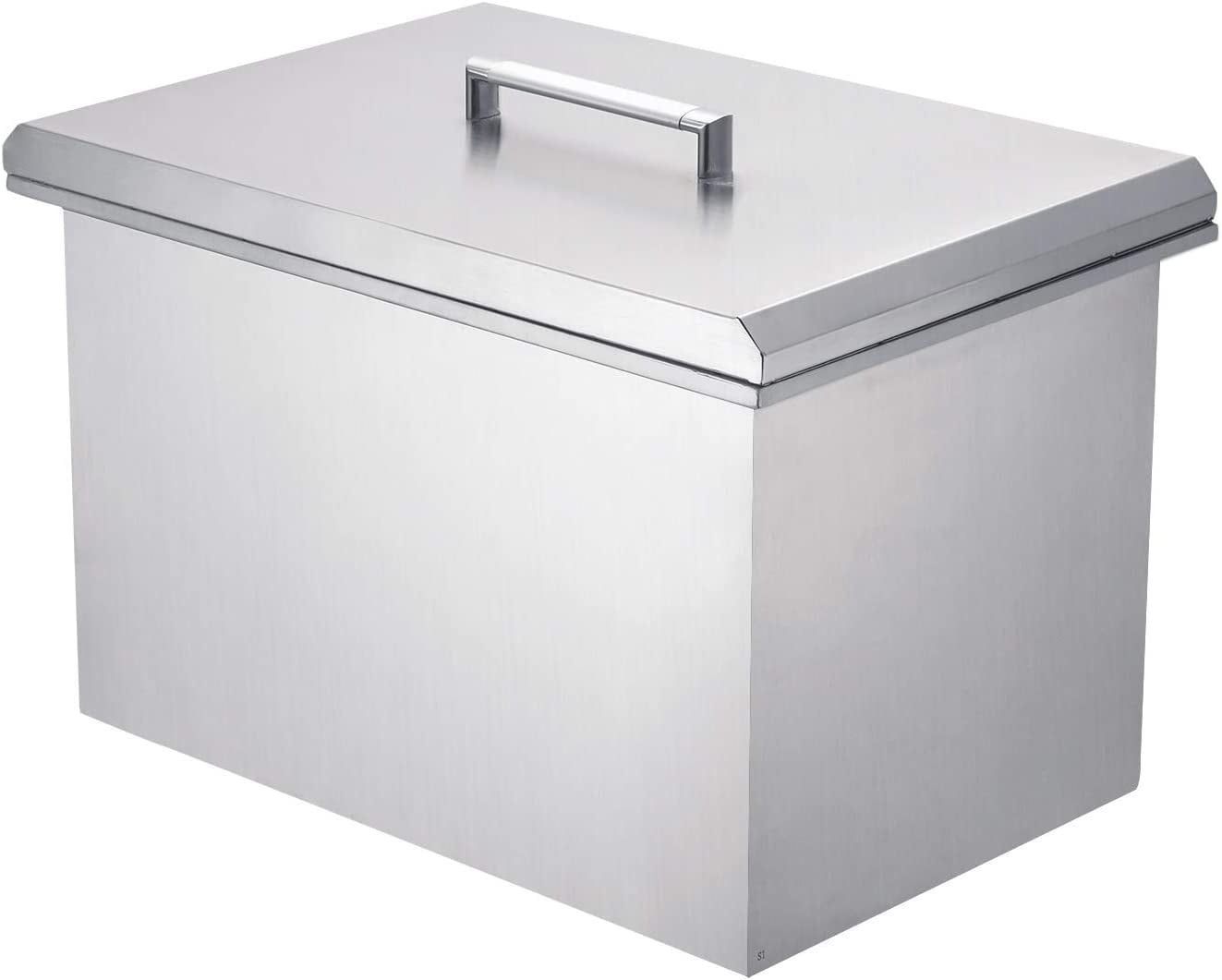 Drop-In Ice Chest- 14"W x 20-1/2"D x 13-1/4"H -304 Stainless Steel Drop ...