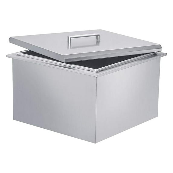 Drop-In Ice Chest 20.5"W x 20.5"D x 13.25"H 304 Stainless Steel Drop-In ...