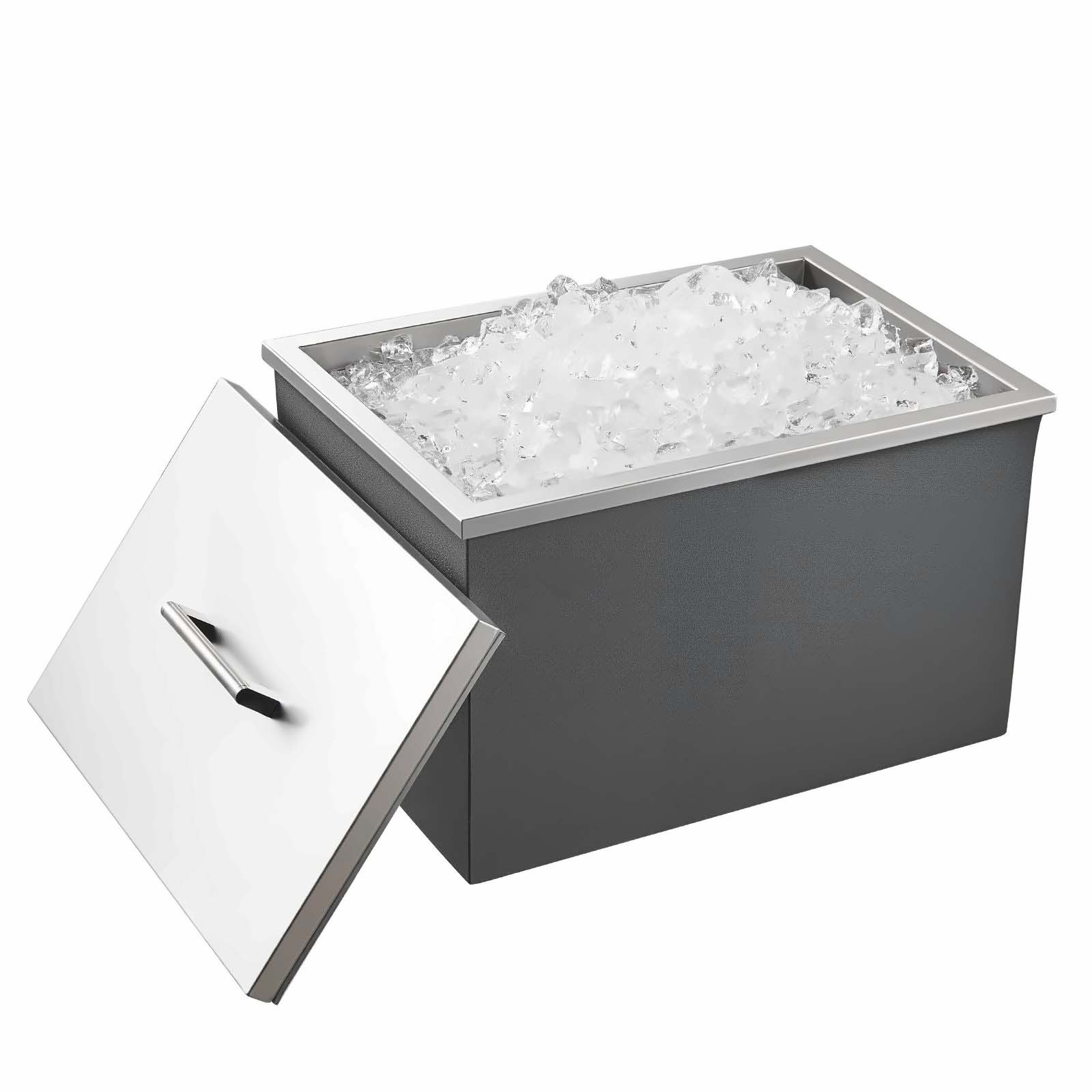 Drop In Ice Chest, 31.7 Quart Stainless Steel Cooler - Outdoor Kitchen ...