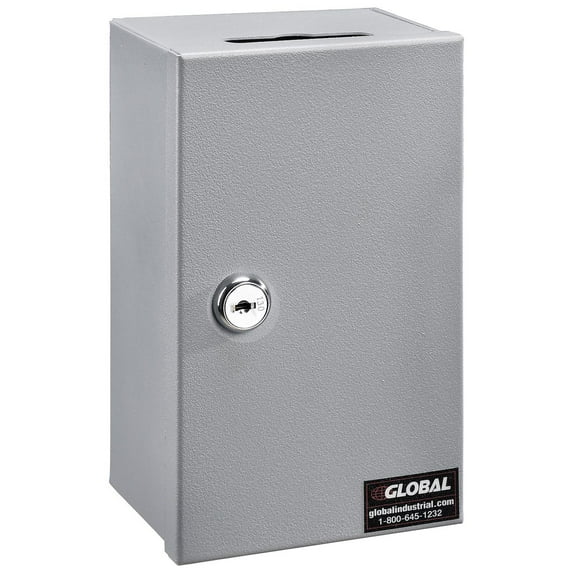 Drop-In Key Control Box, Keyed Alike, Gray, 4-3/8"Wx3-1/4"Dx7-1/4"H ...