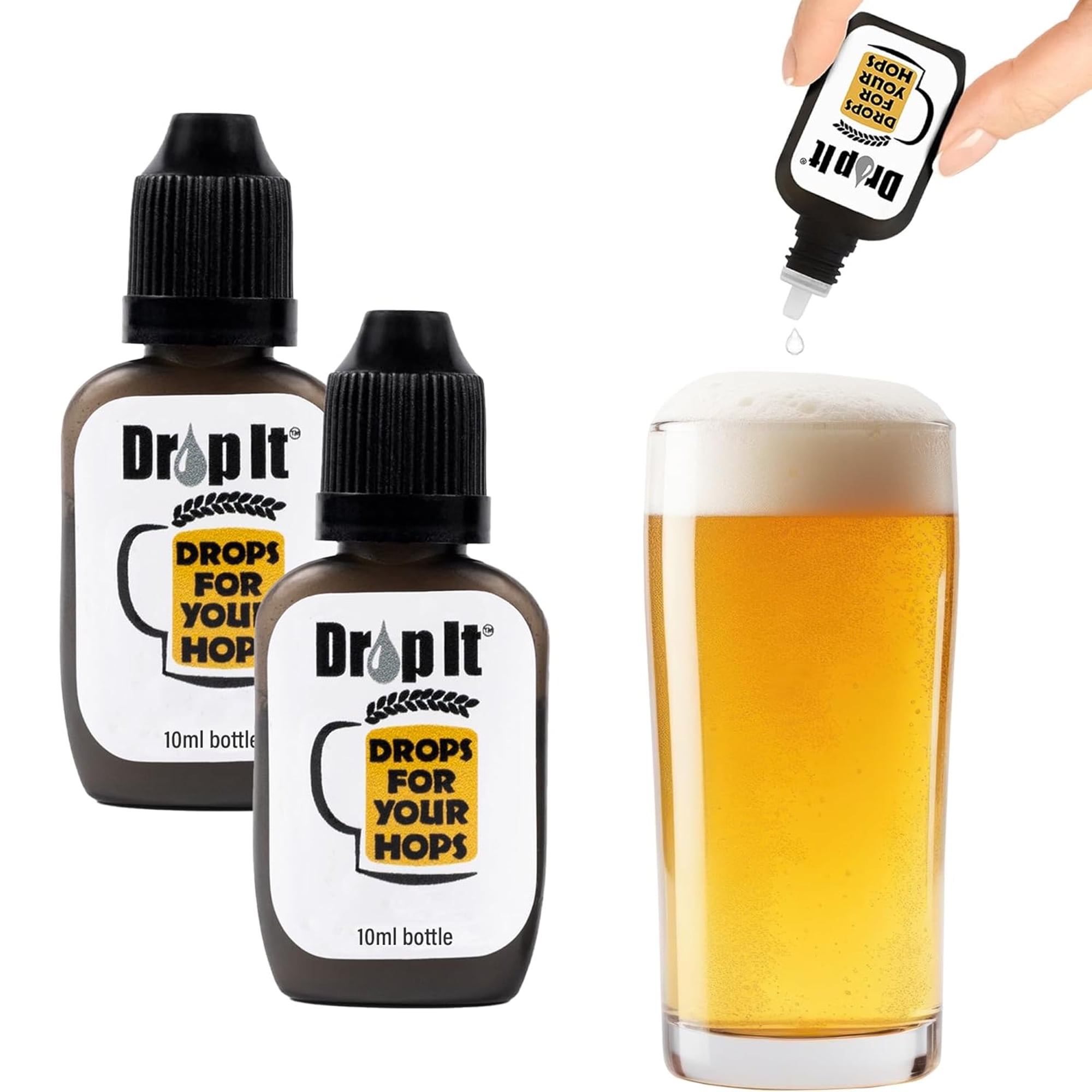 Drop It Drops For Your Hops, Beer Drops 2pk, 10ml Bottles - Walmart ...