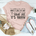 Drop It Like Its Hot Tee Peachy Sunday T-Shirt - Walmart.com