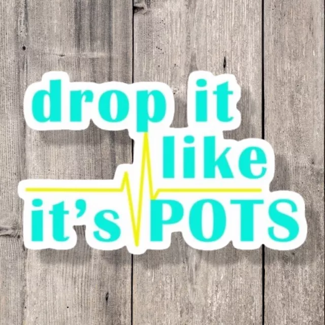 Drop It Like It'S Pots Pots Awareness Laptop Sticker Water Bottle ...